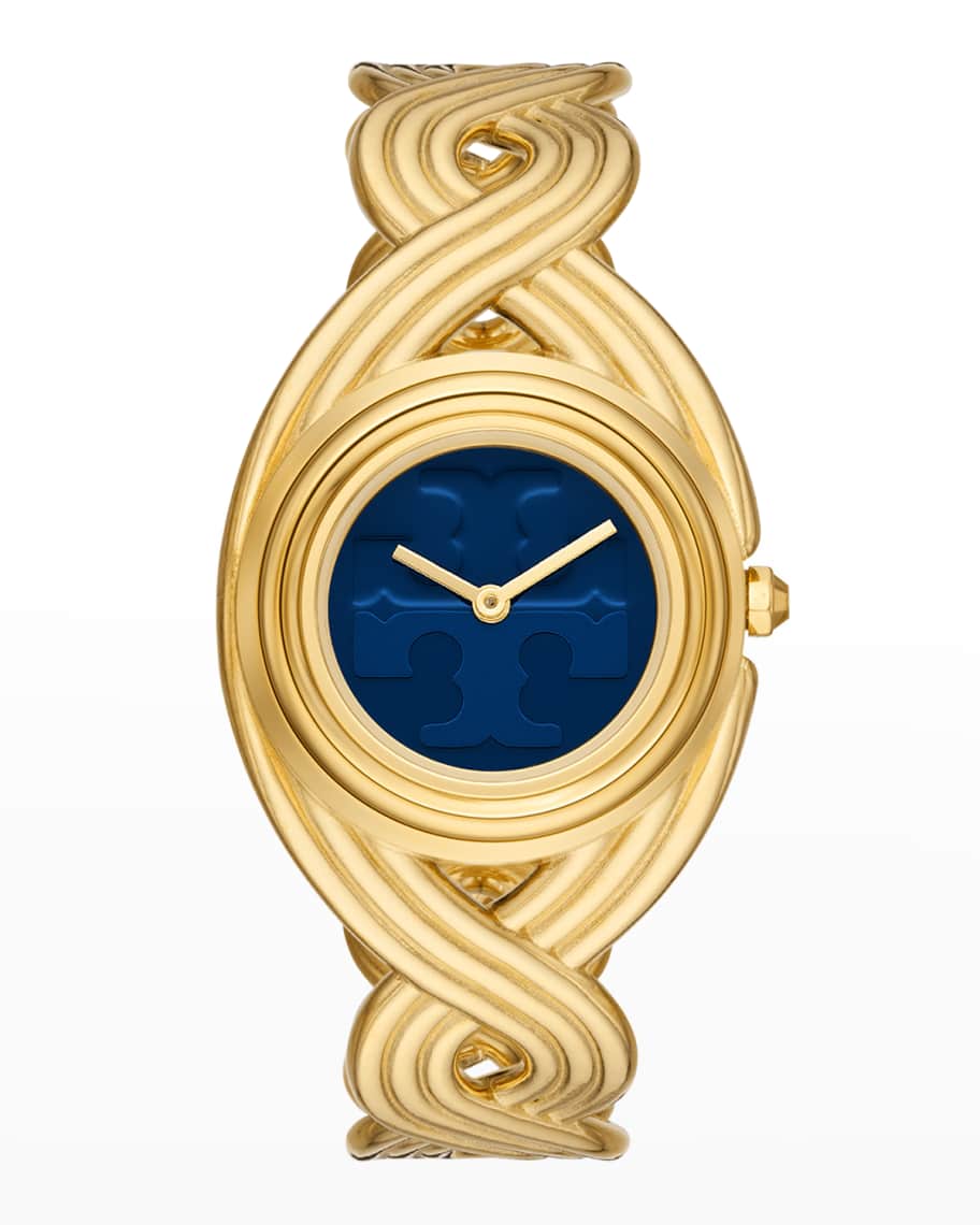 Tory Burch The Miller Gold-Tone Bangle Watch | Neiman Marcus
