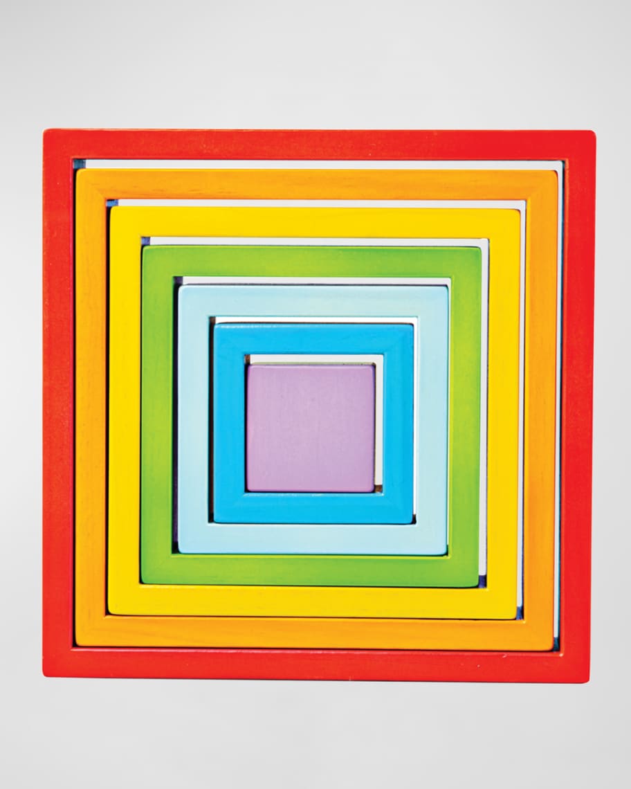Bigjigs Toys Kid's Wooden Stacking Squares | Neiman Marcus