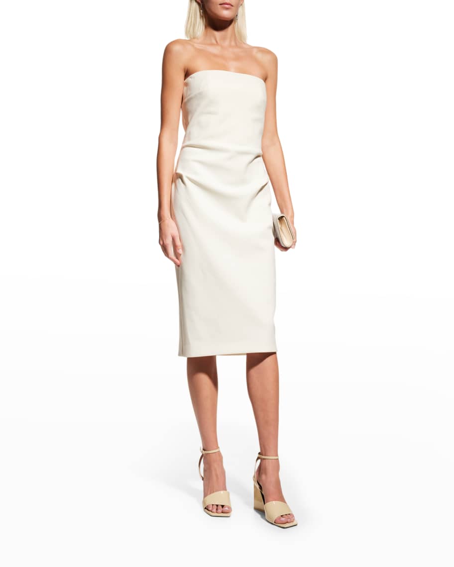 Max Mara Bernard Strapless Wool Dress | Neiman Marcus