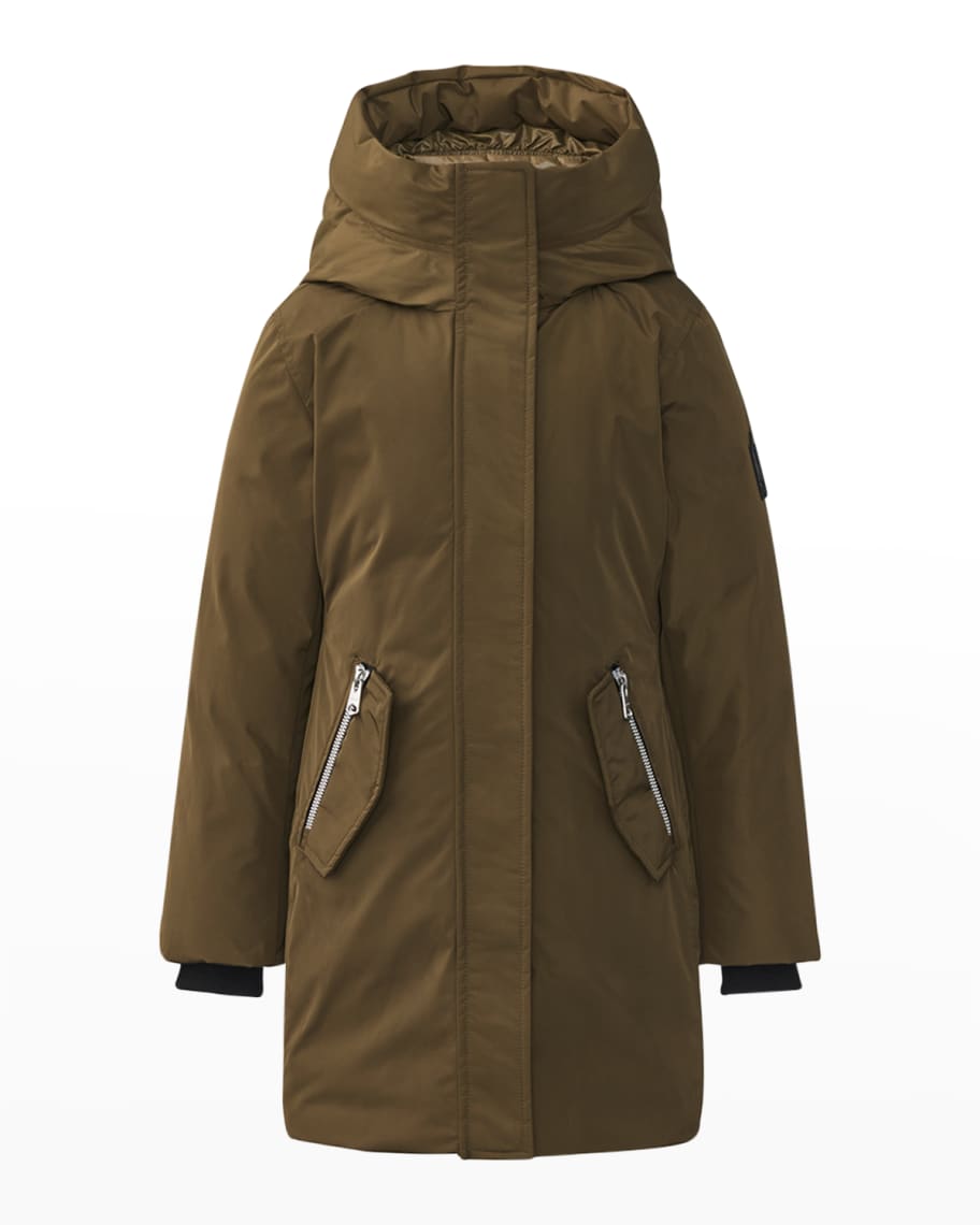 Mackage Girl's Shayna Hooded Down Coat, Size 2-6 | Neiman Marcus