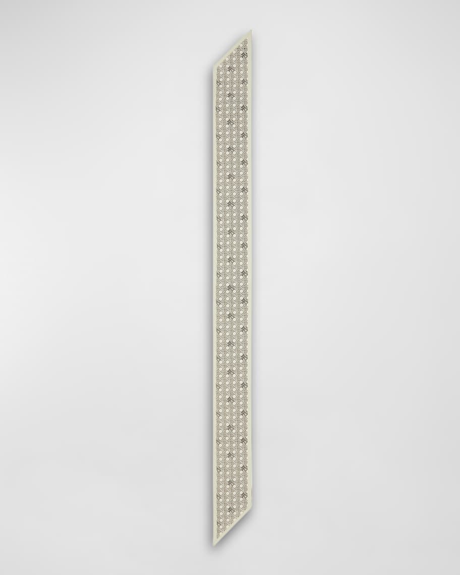 Tory Burch Basketweave Ribbon Tie | Neiman Marcus