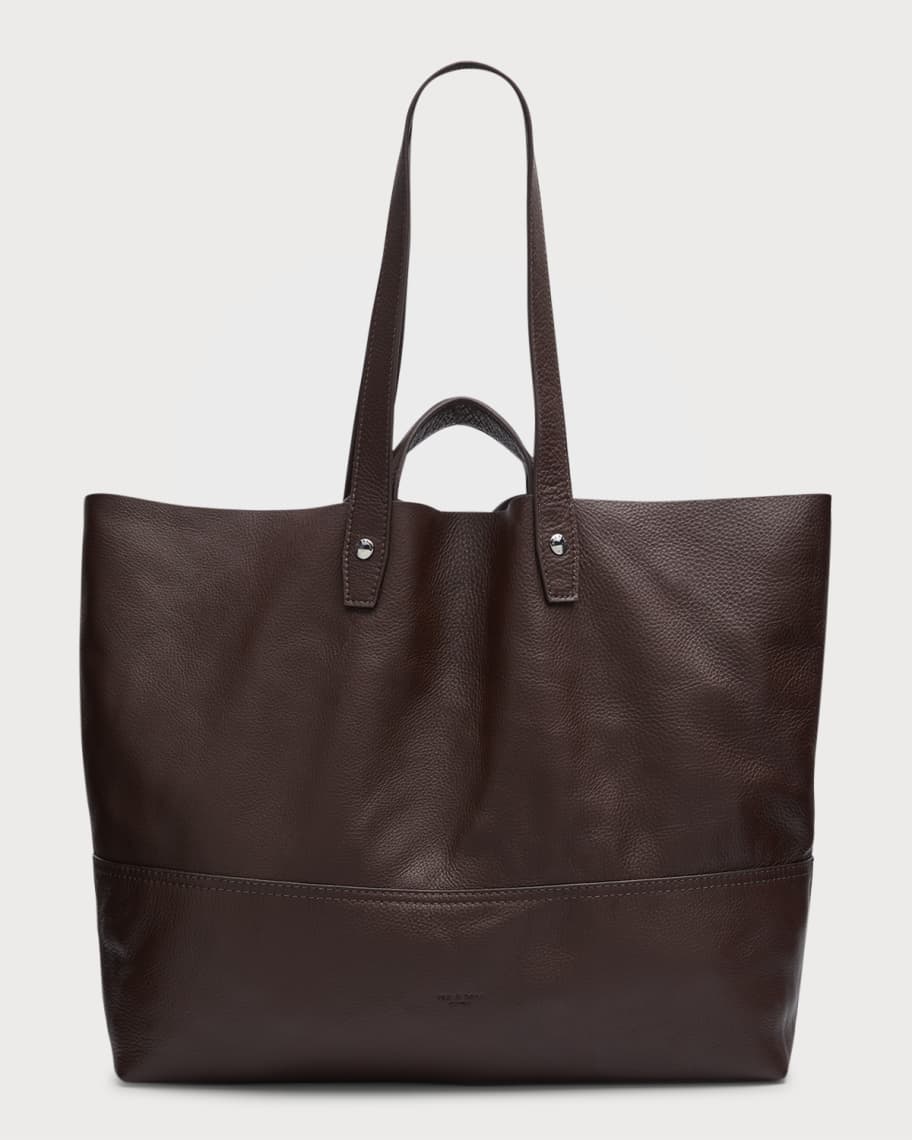 Rag & Bone Logan Double Handle Leather Tote Bag | Neiman Marcus