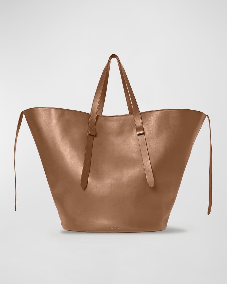 THE ROW Jasper Tote Bag in Saddle Leather | Neiman Marcus