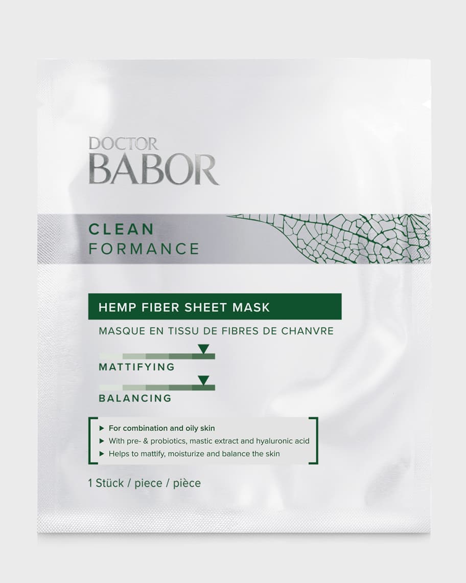 BABOR Cleanformance Hemp Fiber Sheet Mask | Neiman Marcus
