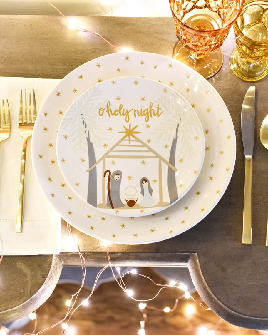 Coton Colors Neutral Nativity Salad Plate | Neiman Marcus