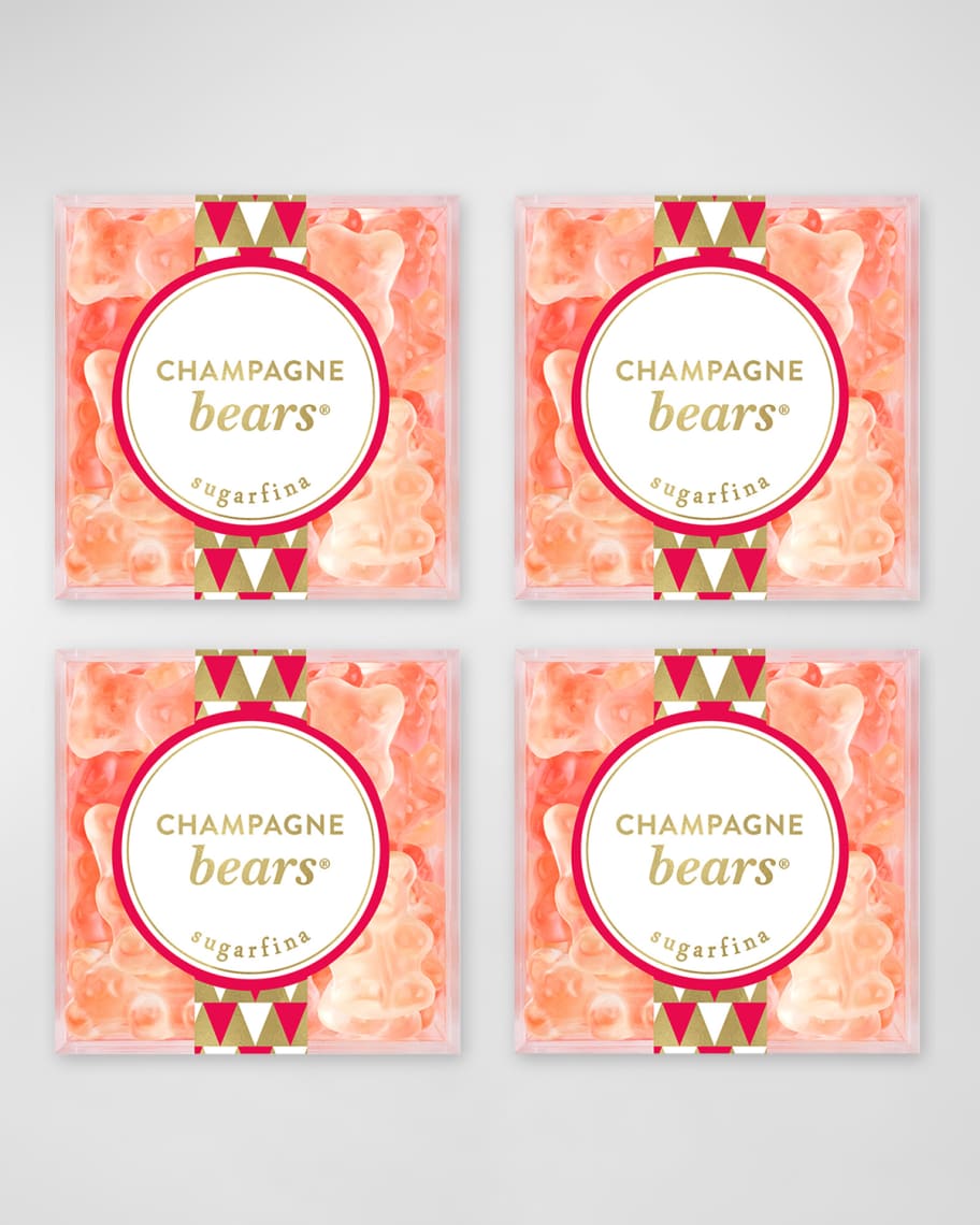Sugarfina Champagne Bears 4-Piece Candy Set - Small | Neiman Marcus