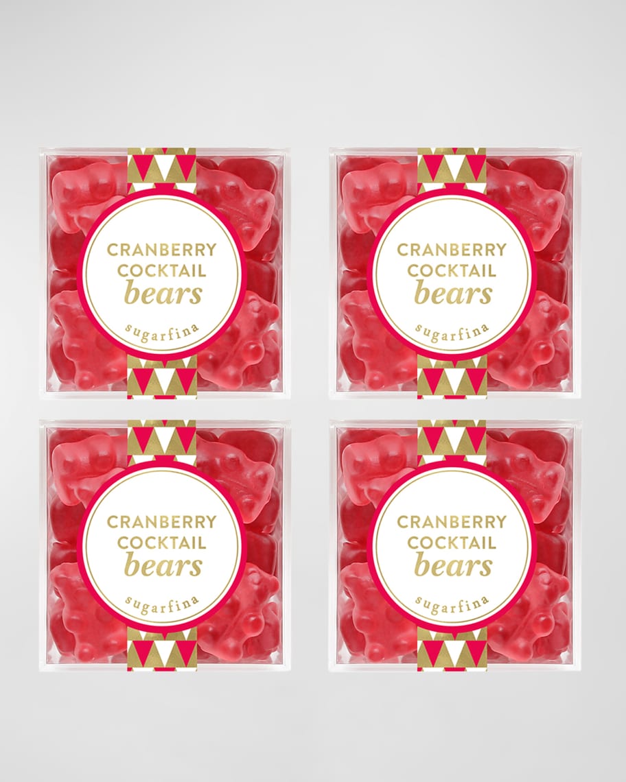 Sugarfina Cranberry Cocktail Bears 4-Piece Candy Set - Small - VEGAN ...