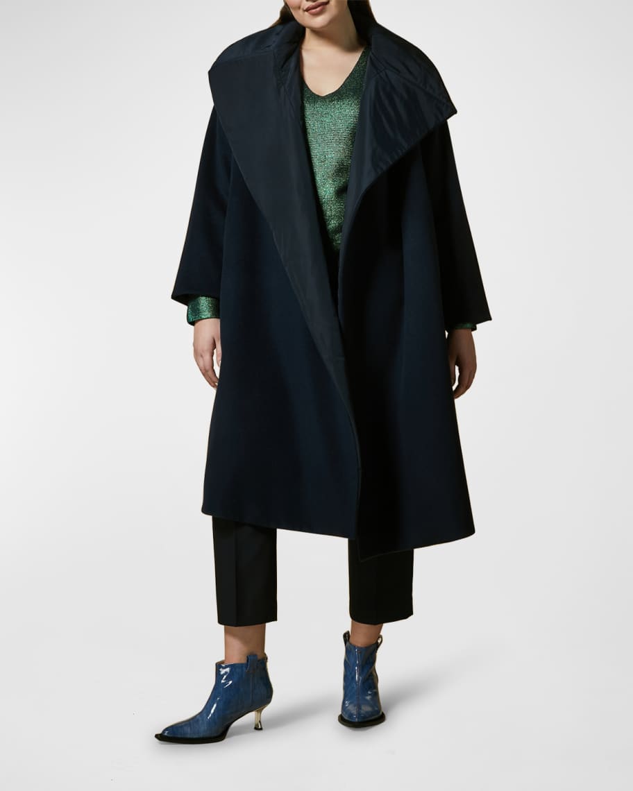 Marina Rinaldi Plus Size Tarantino Reversible Belted Wrap Coat | Neiman ...