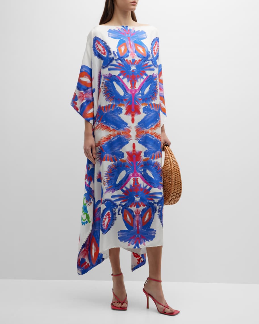 Rianna + Nina Mesogios Manitari Printed Kaftan | Neiman Marcus