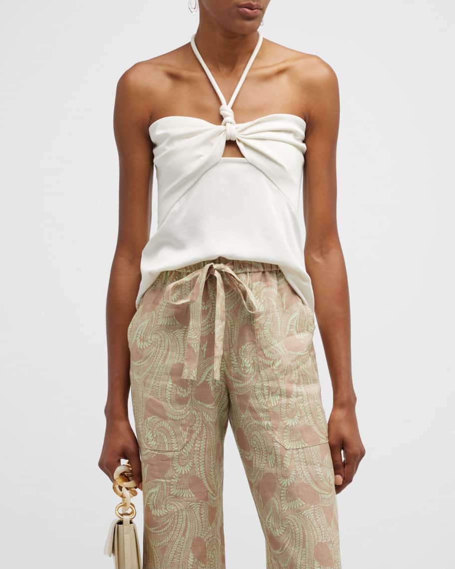 A.L.C. Anita Gathered Halter Top | Neiman Marcus
