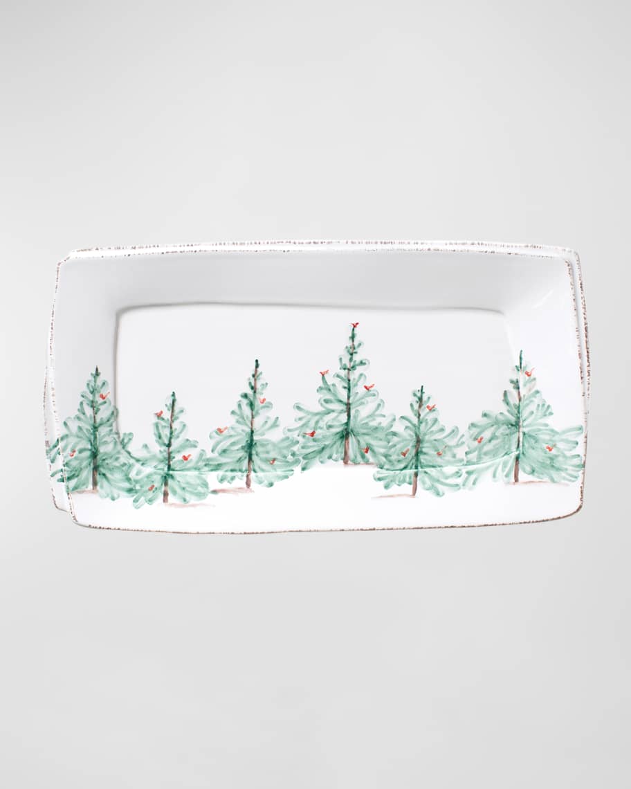 Vietri Lastra Holiday Rectangular Platter | Neiman Marcus