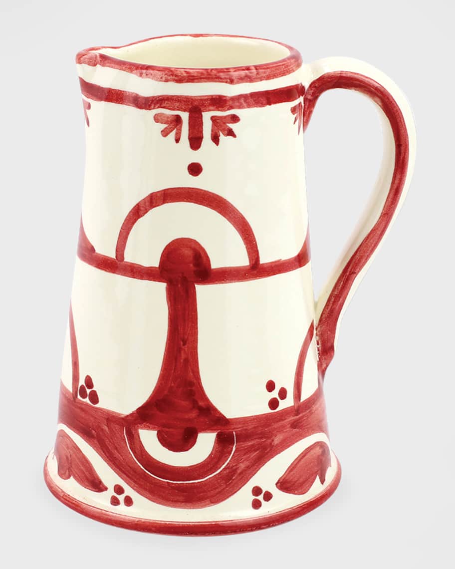 Vietri Mosaico Red Pitcher | Neiman Marcus