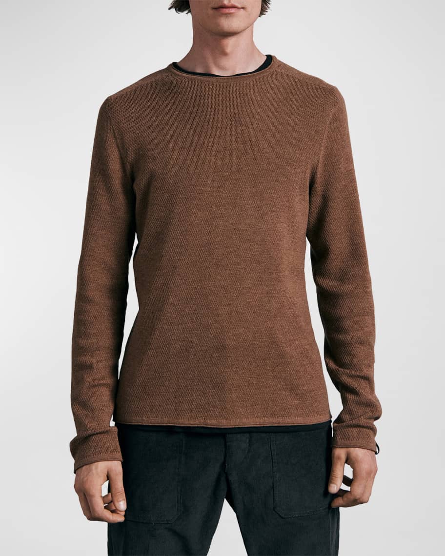 Rag & Bone Men's Collin Wool Crew Sweater | Neiman Marcus