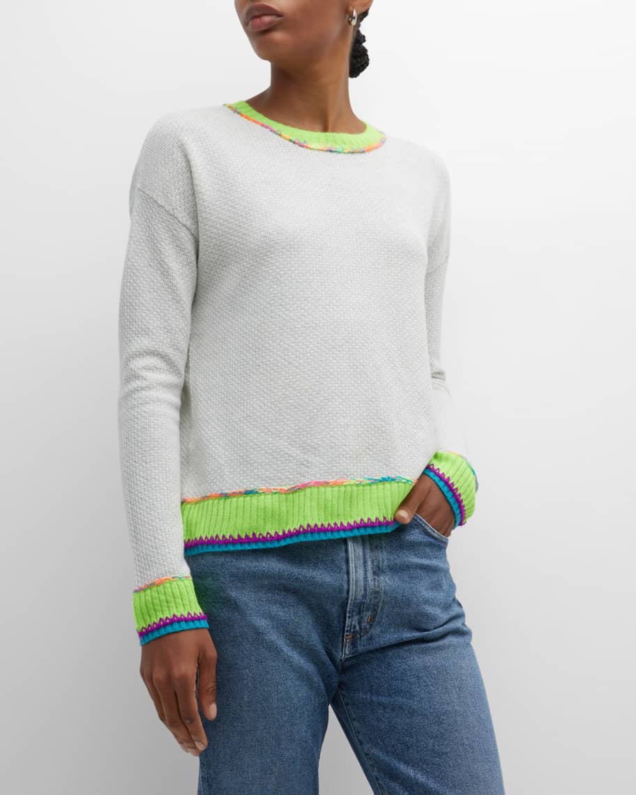 Lisa Todd Border Order Colorblock Sweater | Neiman Marcus
