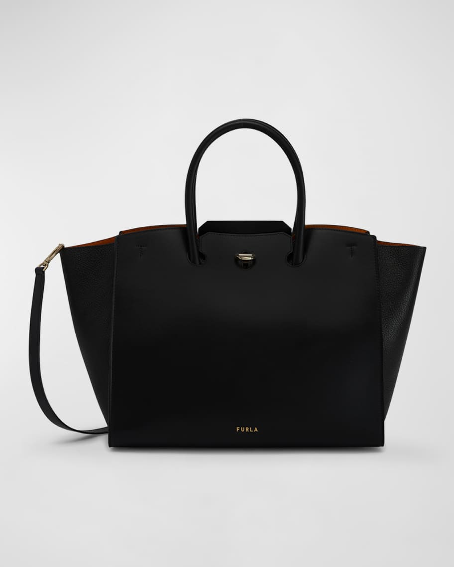 Furla Genesi Large Leather Tote Bag | Neiman Marcus