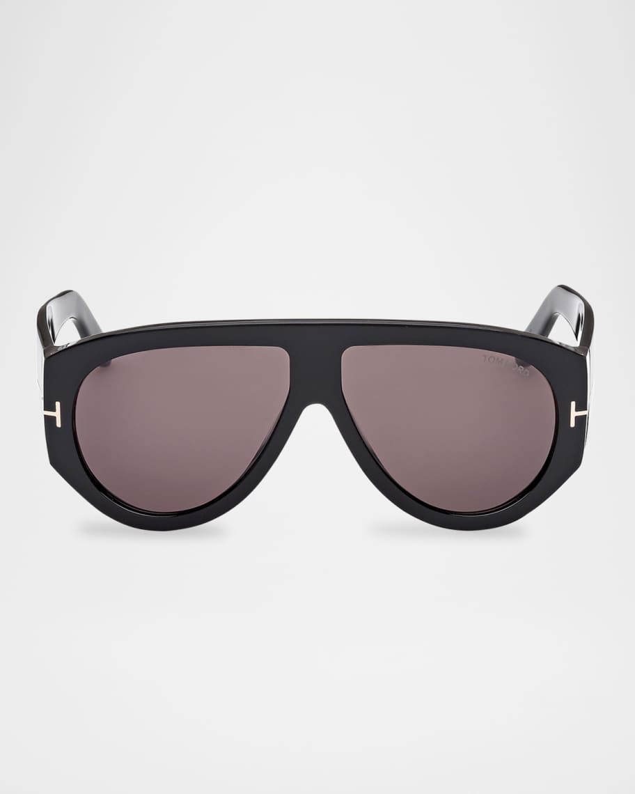 TOM FORD Men's Bronson T-Logo Shield Sunglasses | Neiman Marcus
