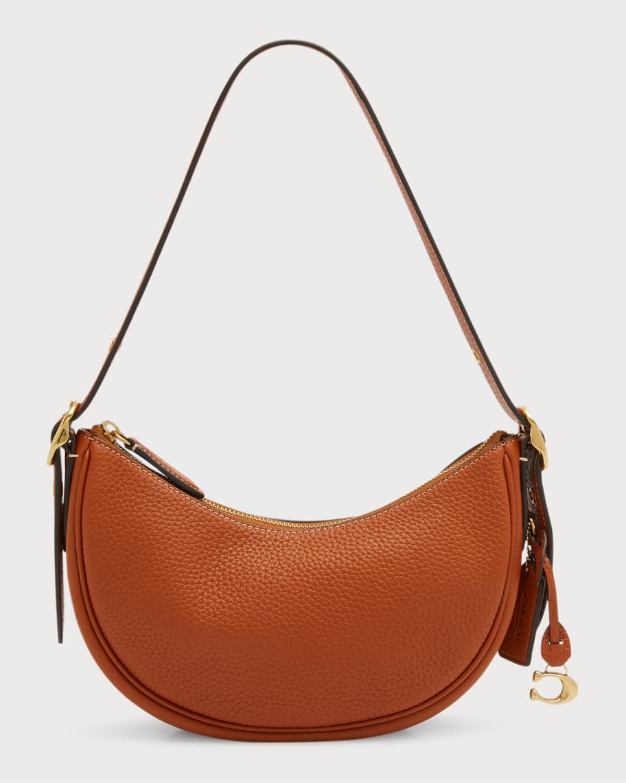 Coach Luna Zip Pebble Leather Shoulder Bag | Neiman Marcus