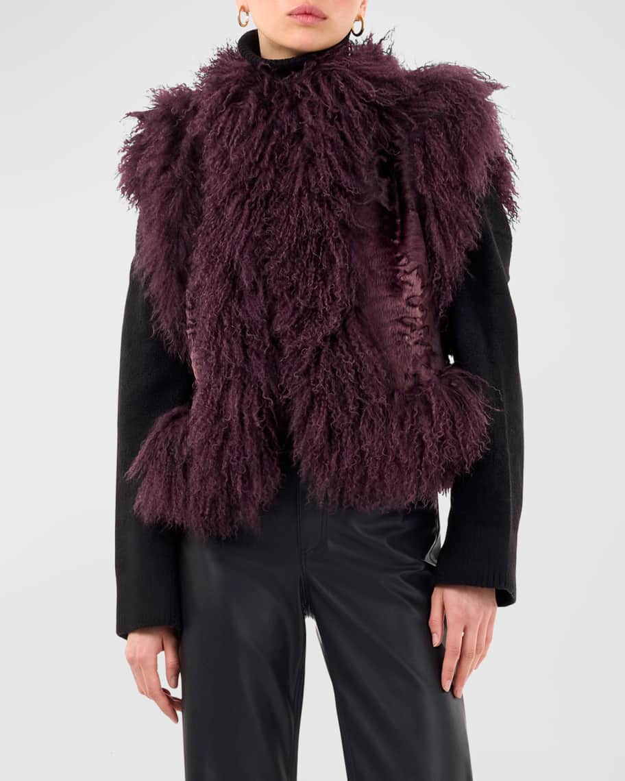 Gorski Persian Lamb Vest With Mongolian Lamb Trim | Neiman Marcus