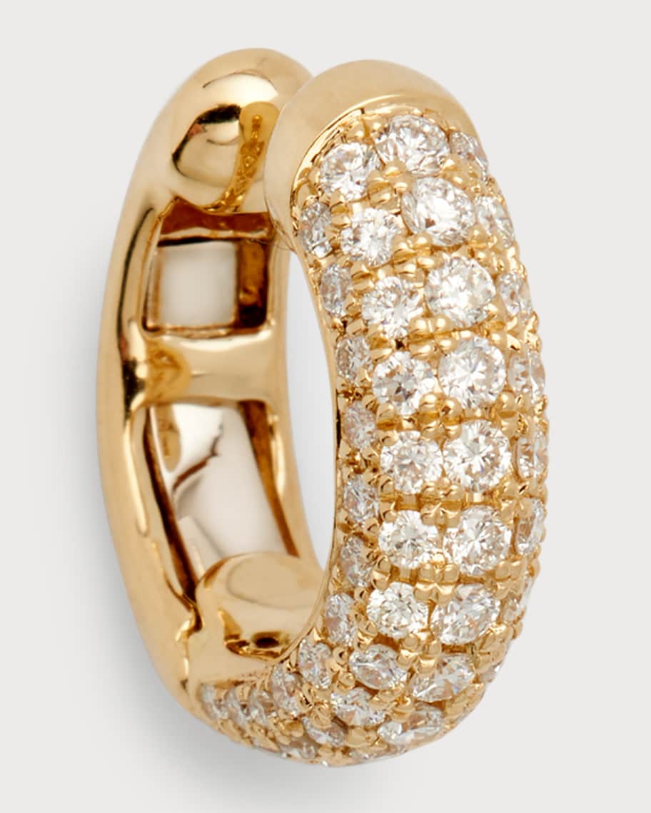 Siena Jewelry 14K Yellow Gold Diamond Cuff Clip-On Earrings | Neiman Marcus