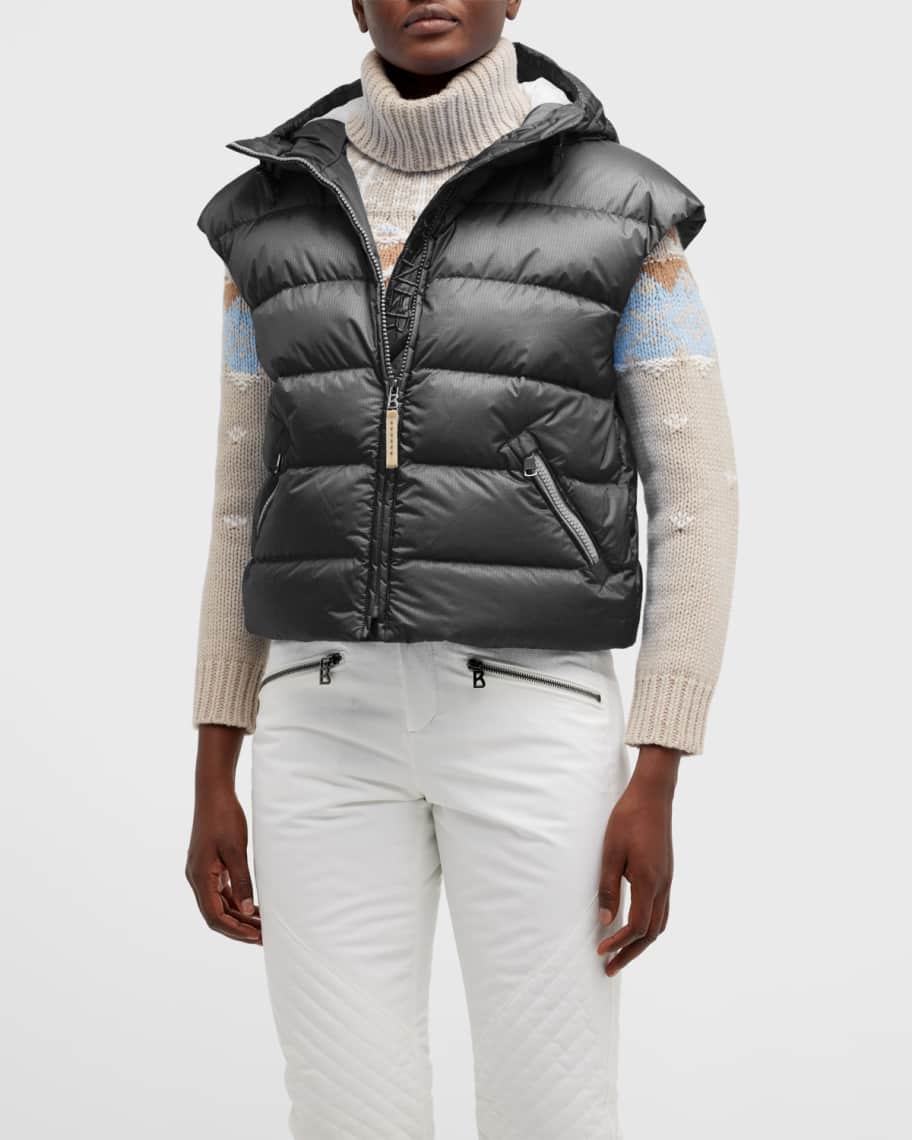 Bogner Vreni Hooded Puffer Vest | Neiman Marcus