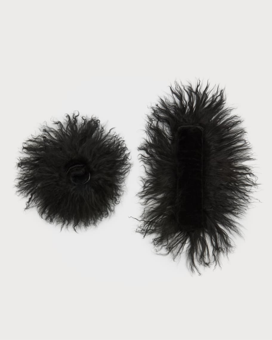Gorski Mongolian Lamb Slap Cuffs | Neiman Marcus