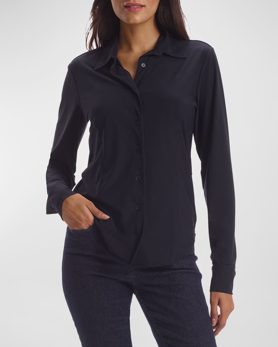 Commando Microfiber Button-Front Oxford Shirt | Neiman Marcus