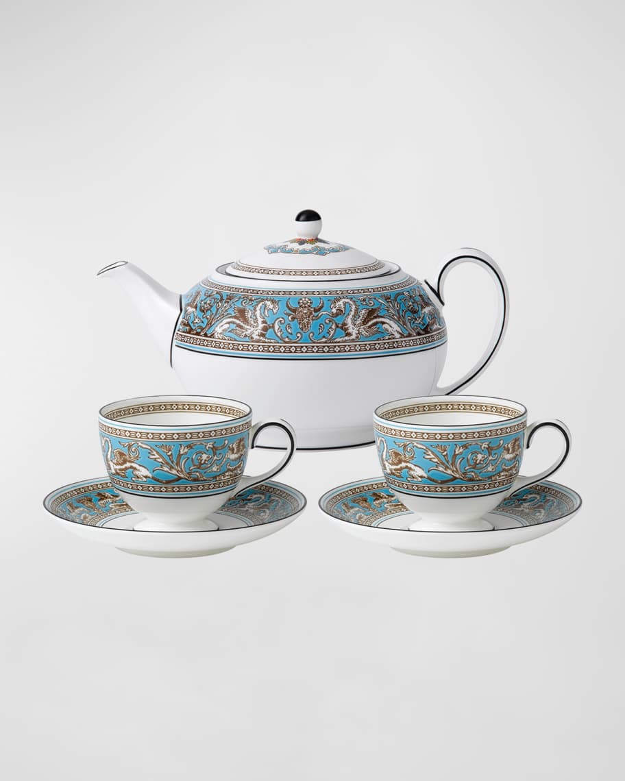 Wedgwood Florentine Turquoise Five-Piece Tea Set | Neiman Marcus