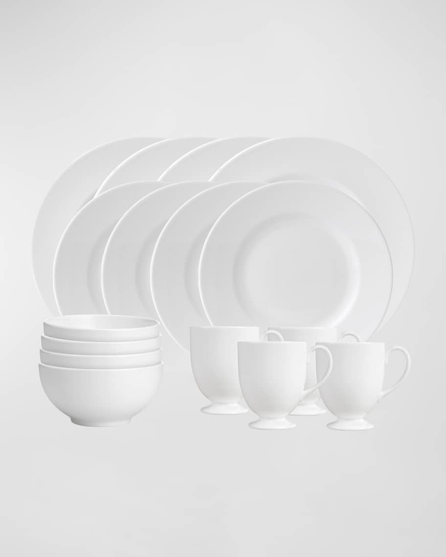Wedgwood 16-Piece White Fine Bone Dinnerware Set | Neiman Marcus