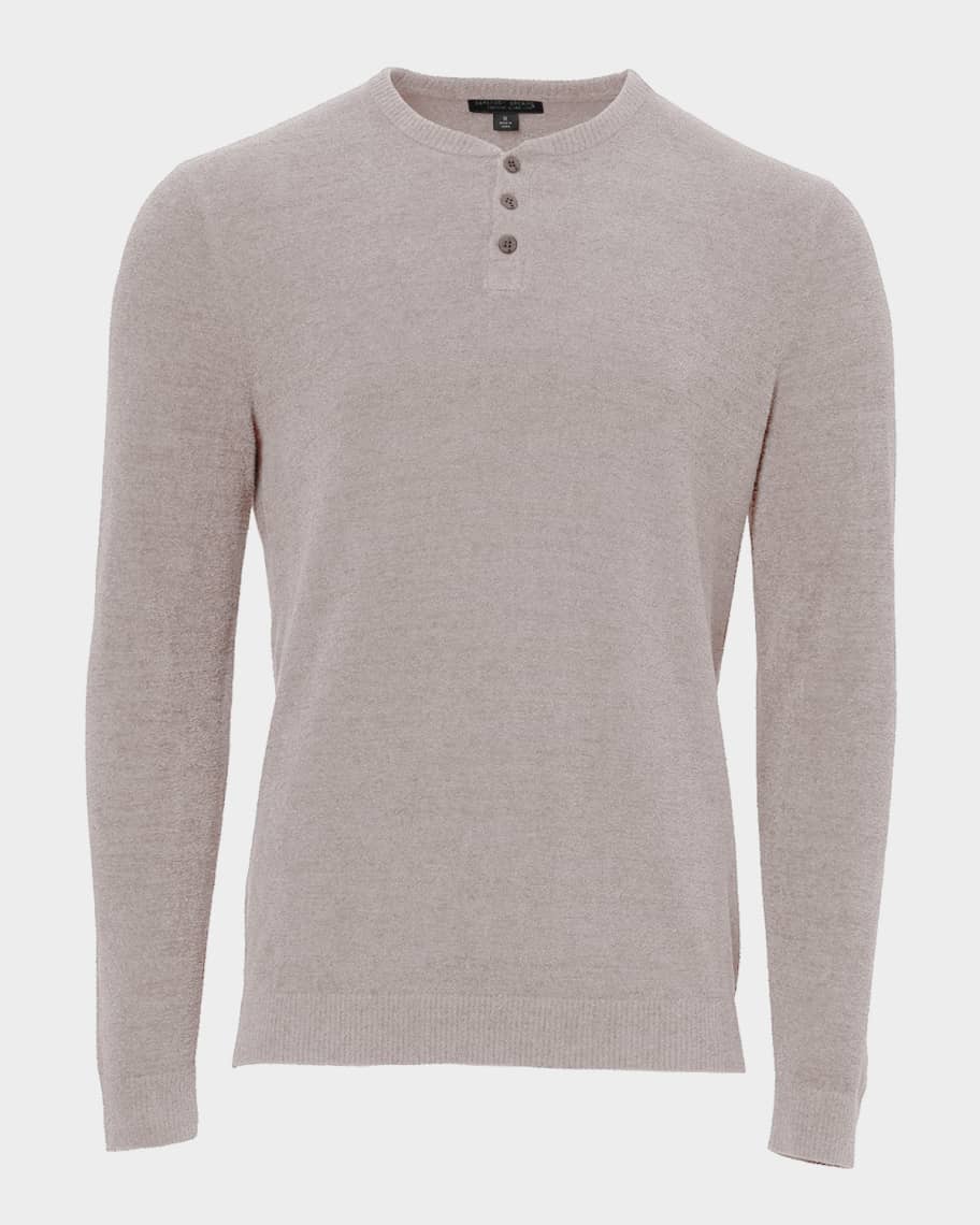 Barefoot Dreams Men's Henley Pullover Sweater | Neiman Marcus