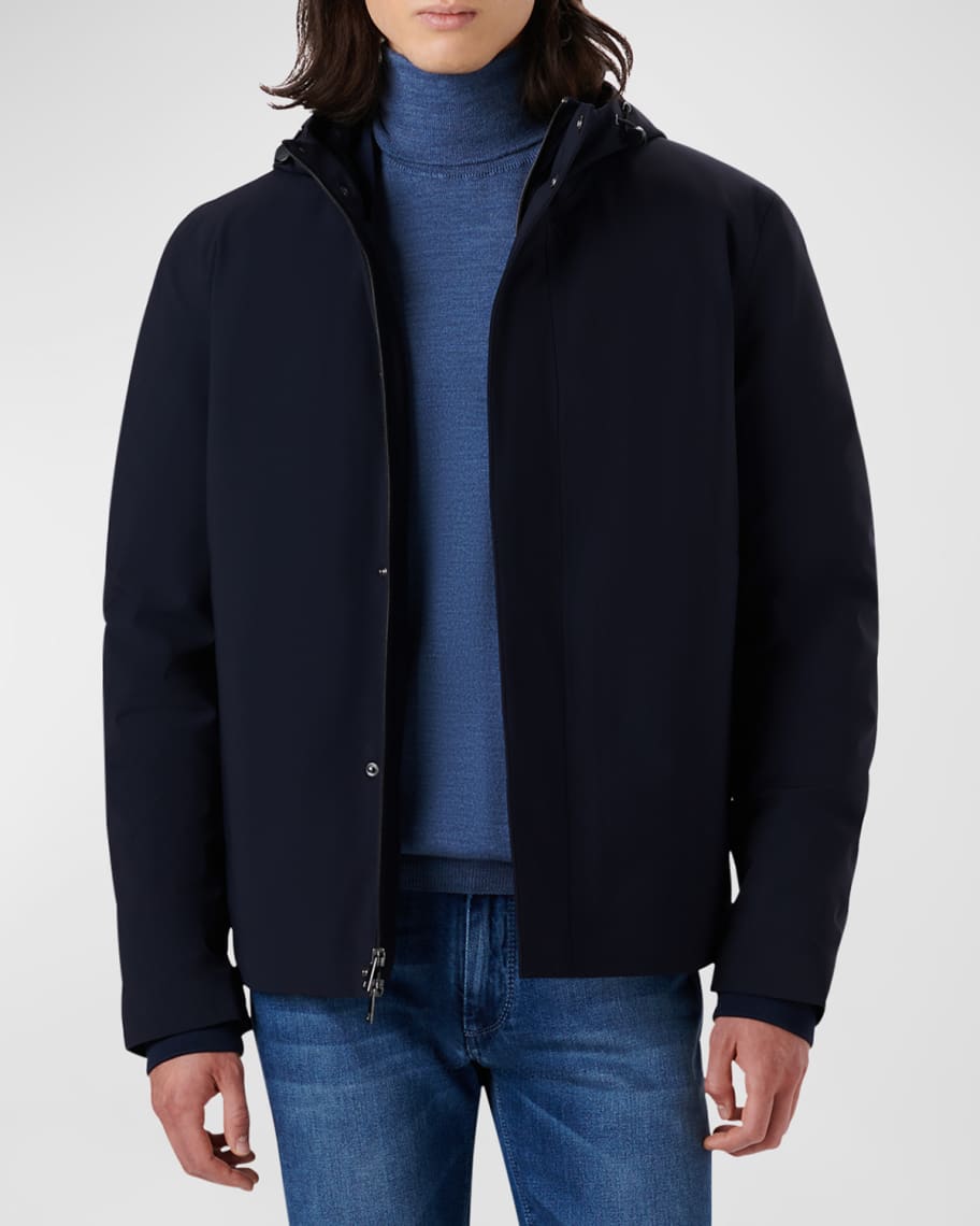 Bugatchi Men's Hooded 3-in-1 Water-Resistant Jacket | Neiman Marcus
