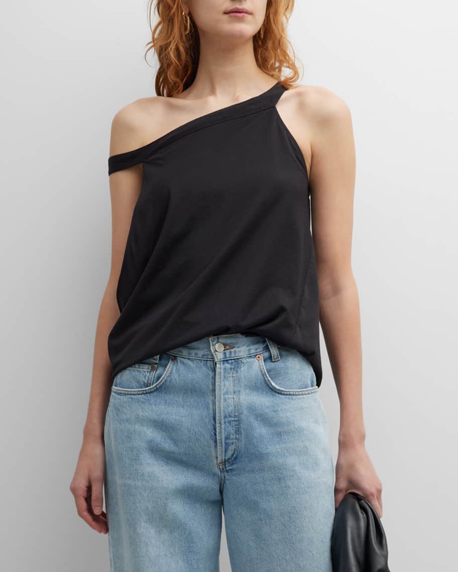 JW Anderson One-Shoulder Draped Top | Neiman Marcus