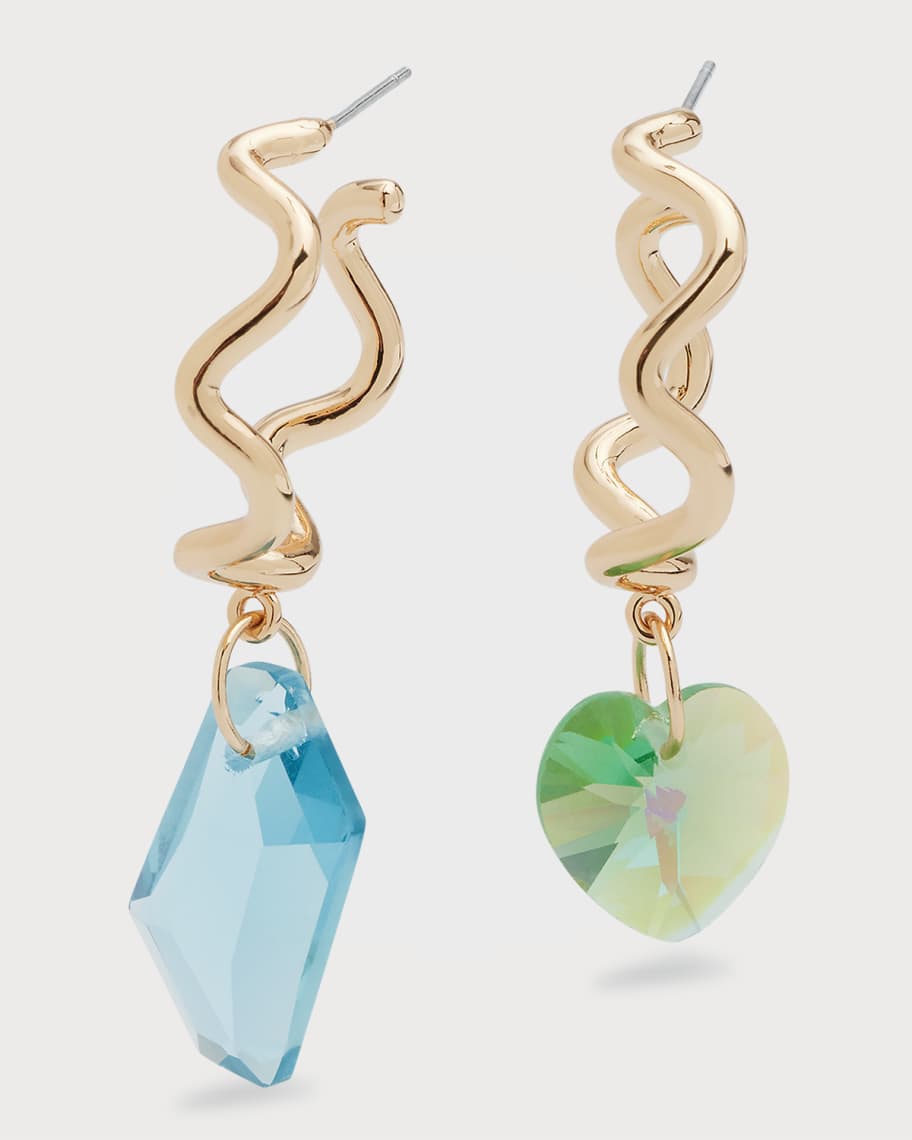 Dannijo Dahlia Hoop and Drop Earrings | Neiman Marcus