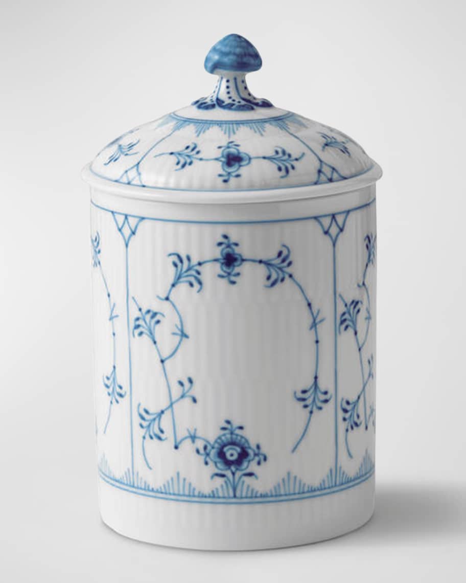 Royal Copenhagen Blue Fluted Jar With Lid | Neiman Marcus