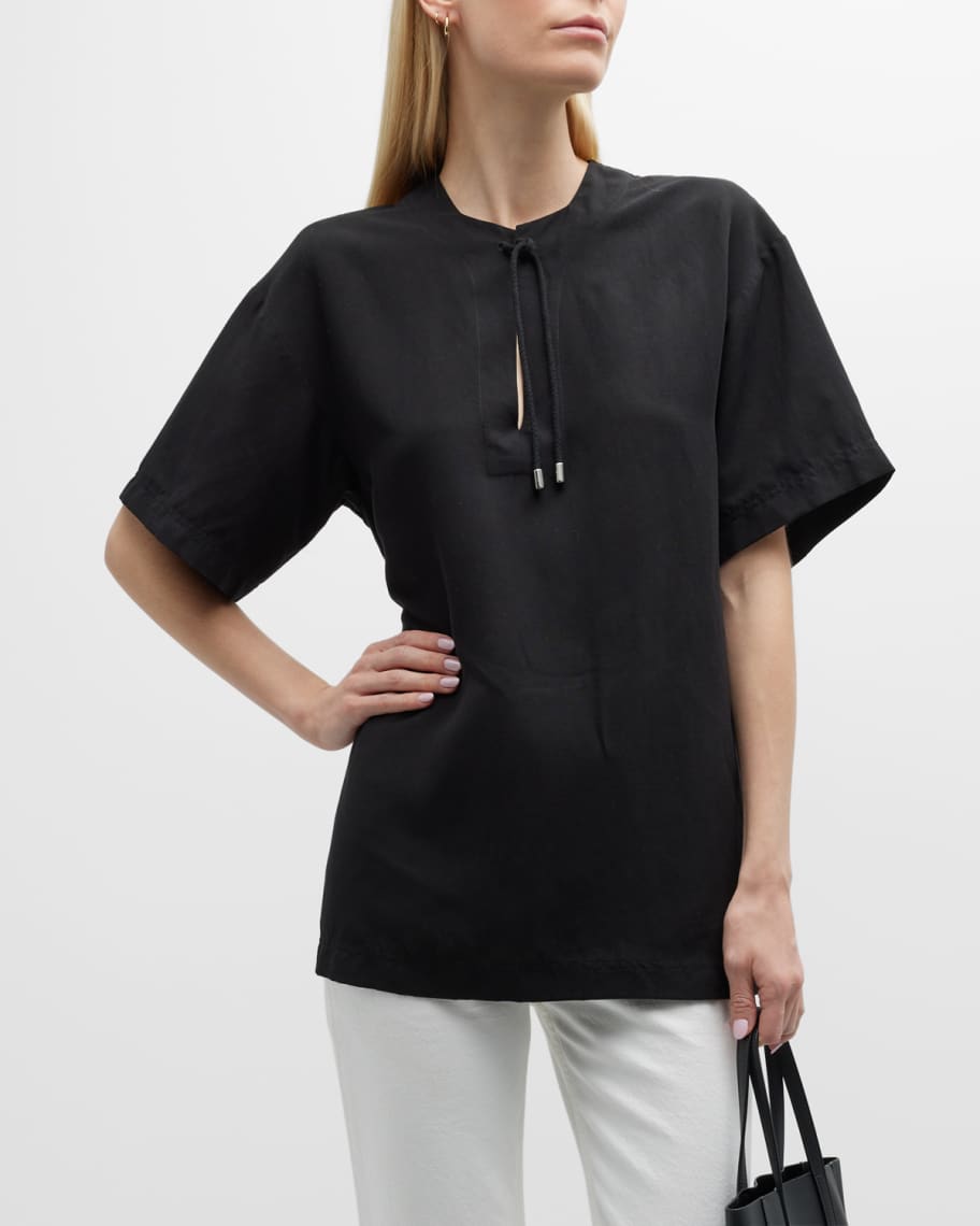 Toteme Fluid Tie Top | Neiman Marcus