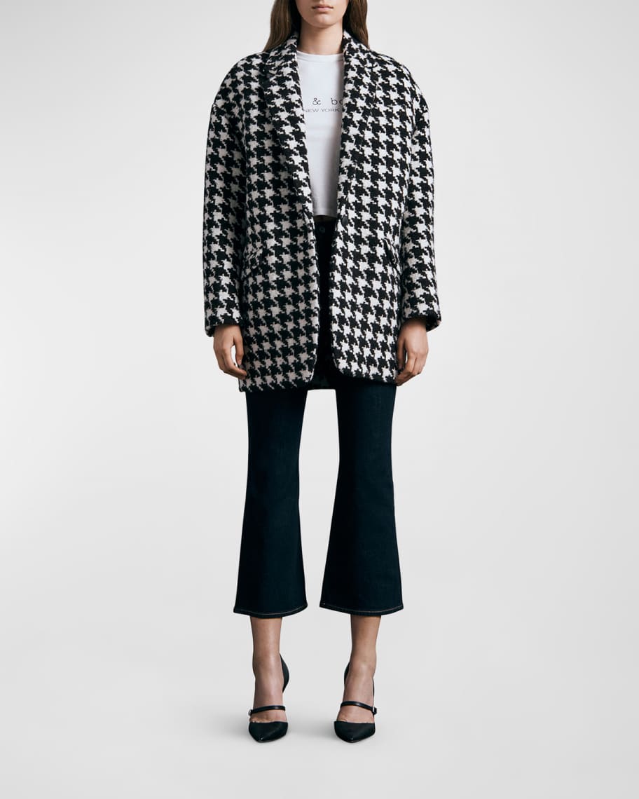 Rag & Bone Danny Oversized Houndstooth Jacket | Neiman Marcus