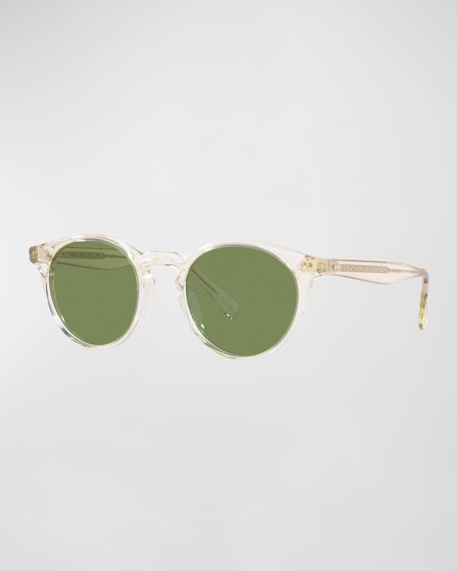Oliver Peoples Romare Sun Transparent Acetate Sunglasses | Neiman Marcus