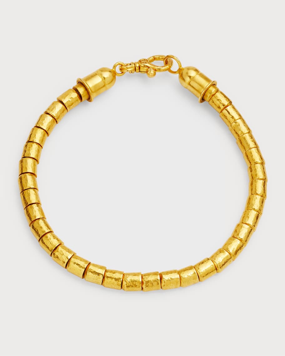 Gurhan Men's All Around 24K Yellow Gold Beaded Bracelet | Neiman Marcus