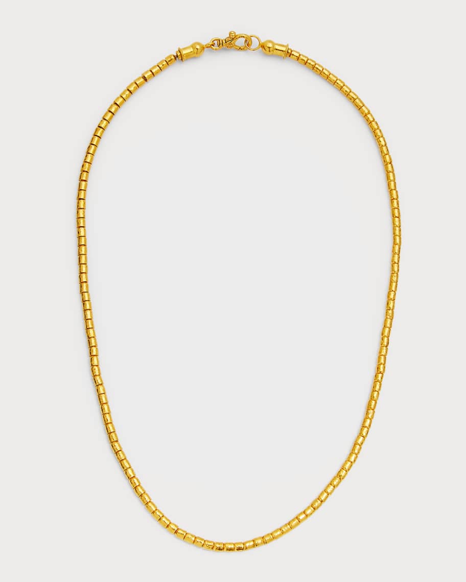 Gurhan Men's 24K Yellow Gold Beaded Necklace, 20"L | Neiman Marcus