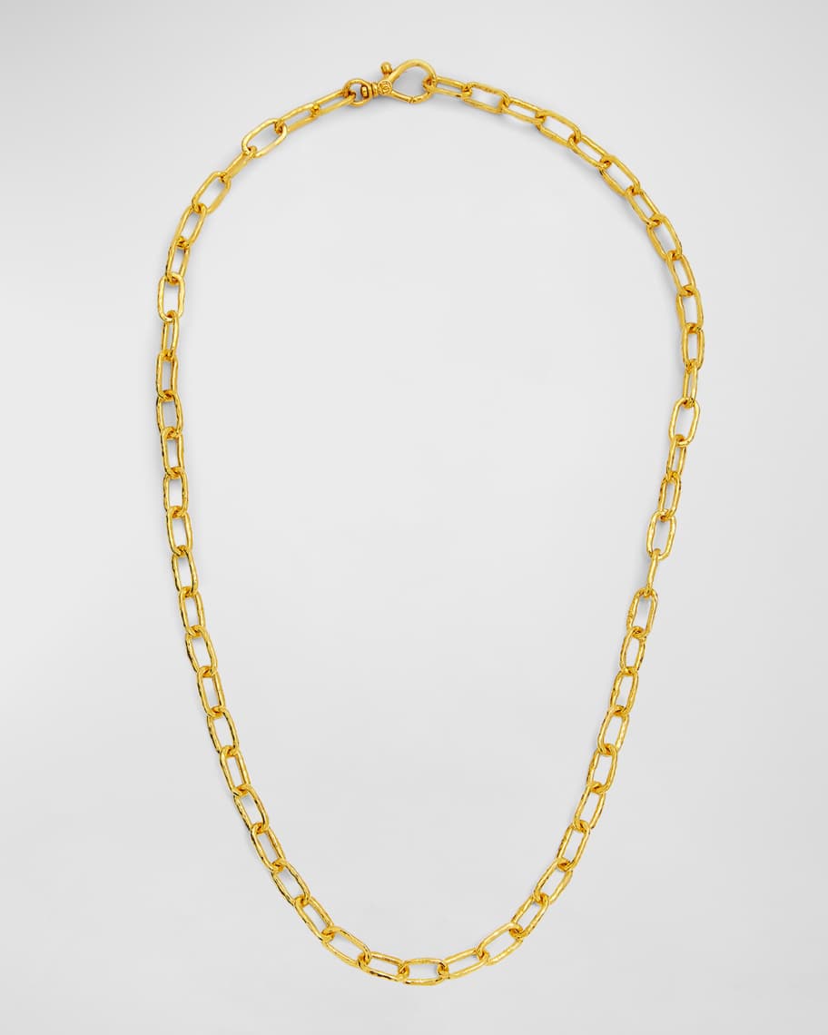 Gurhan Men's 24K Yellow Gold Cable Chain Necklace, 20"L | Neiman Marcus