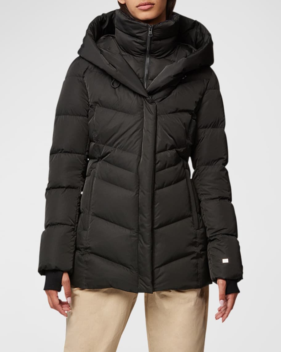 Soia & Kyo Radiant Chevron Puffer Coat | Neiman Marcus