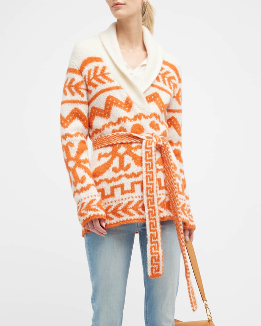 MOTHER The Belted Short Cardigan | Neiman Marcus