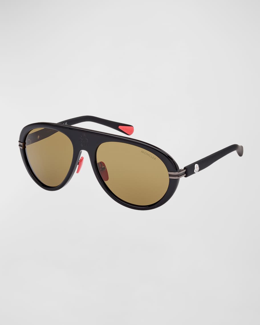 Moncler Men's ML0240 Navigaze Aviator Sunglasses | Neiman Marcus