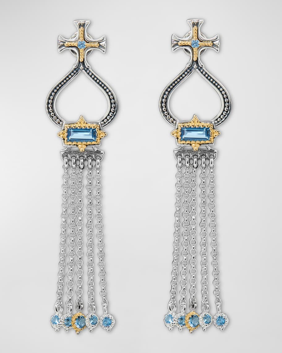 Konstantino Dome Spinel Tassel Earrings | Neiman Marcus