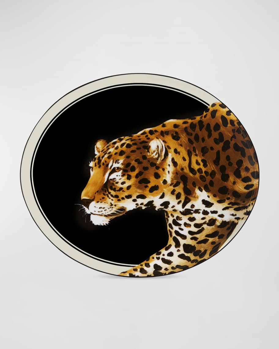 Dolce&Gabbana Casa Leopard Serving Plate | Neiman Marcus