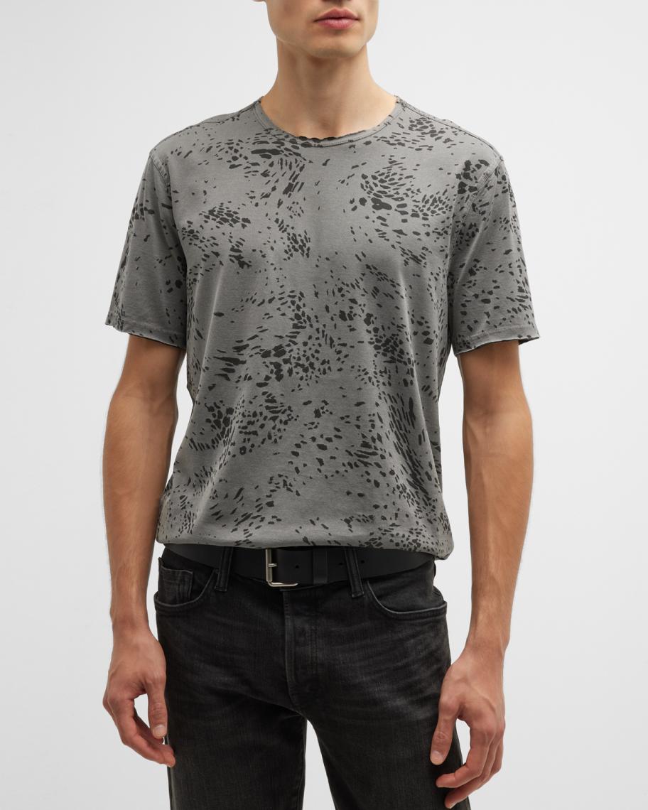 John Varvatos Men's Hester Cheetah-Print T-Shirt | Neiman Marcus