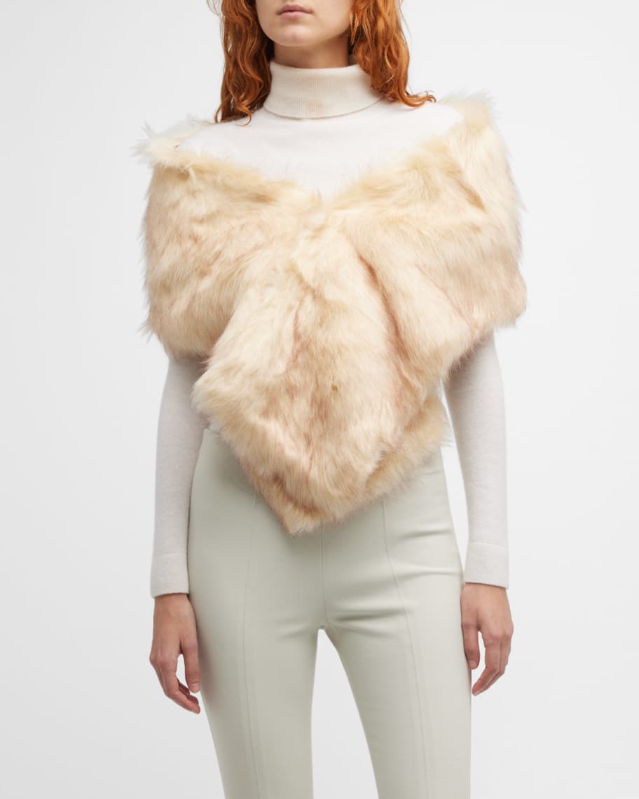 Adrienne Landau Faux Fur Wrap | Neiman Marcus