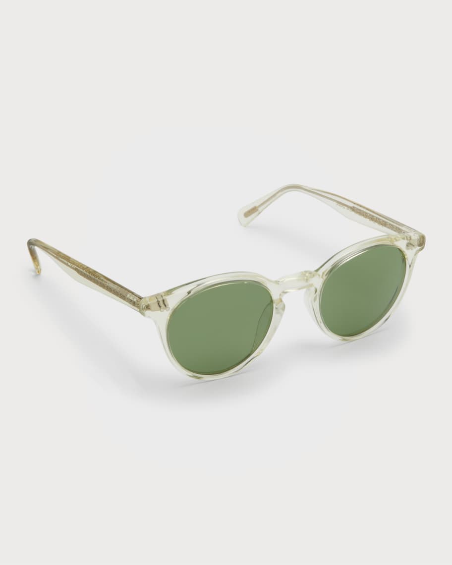 Oliver Peoples Men's Romare Sun Keyhole-Bridge Round Sunglasses ...