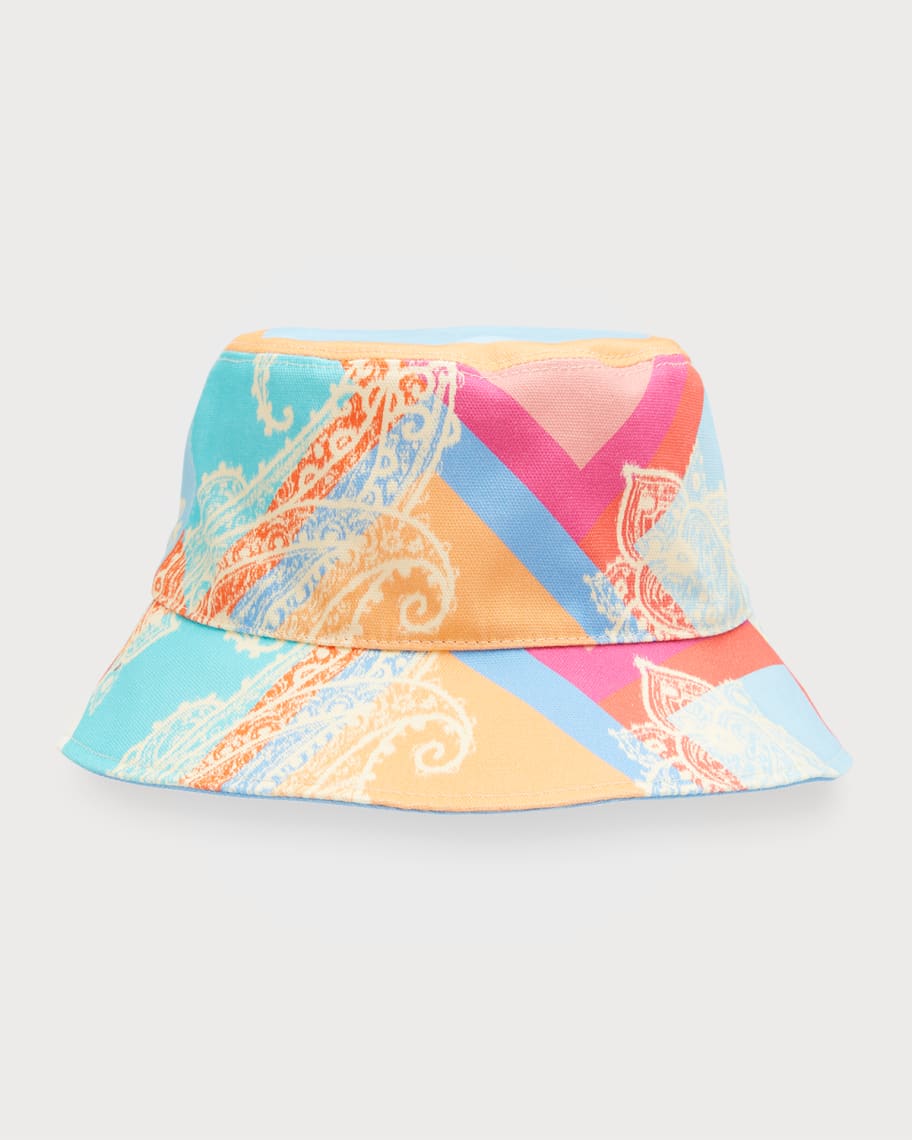 Etro Multi-Color Paisley Bucket Hat | Neiman Marcus
