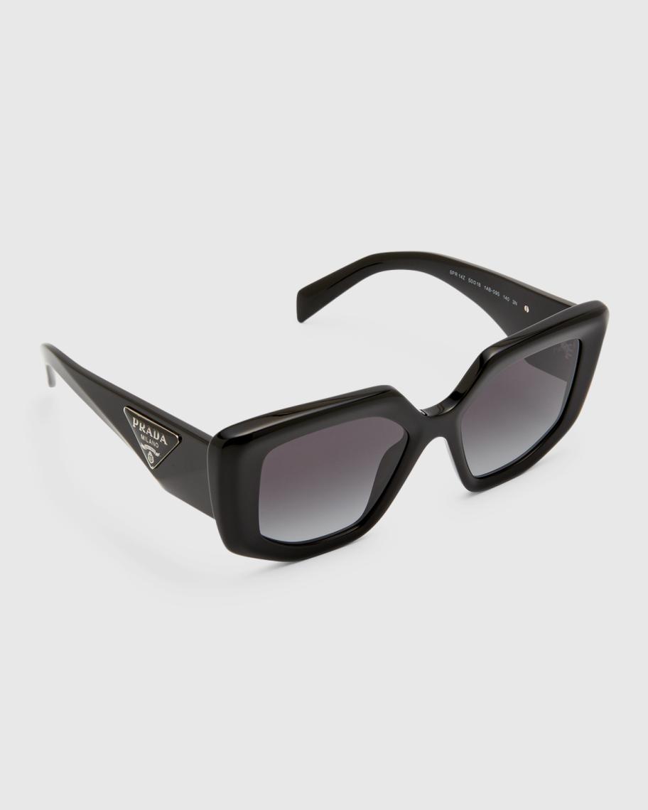 Prada Logo Emblem Acetate Cat-Eye Sunglasses | Neiman Marcus