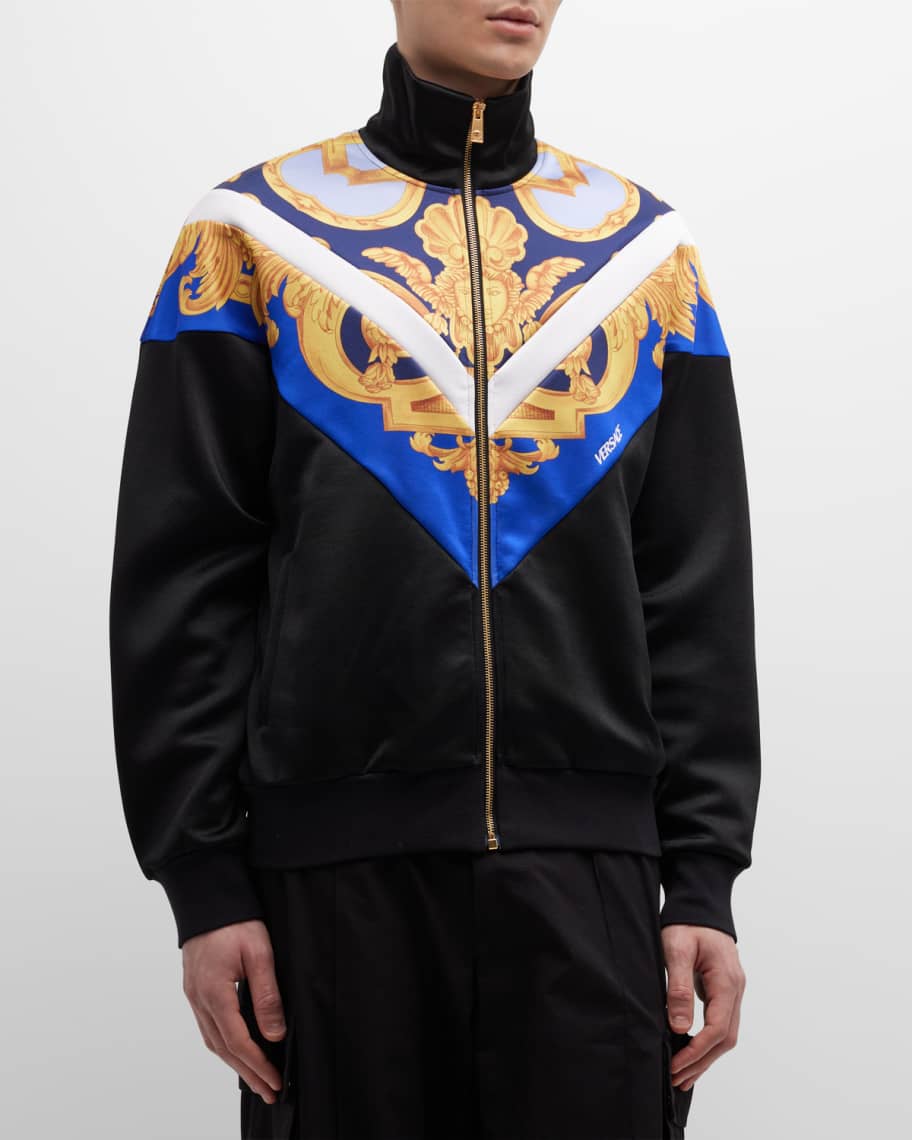 Versace Men's Barocco Track Jacket | Neiman Marcus